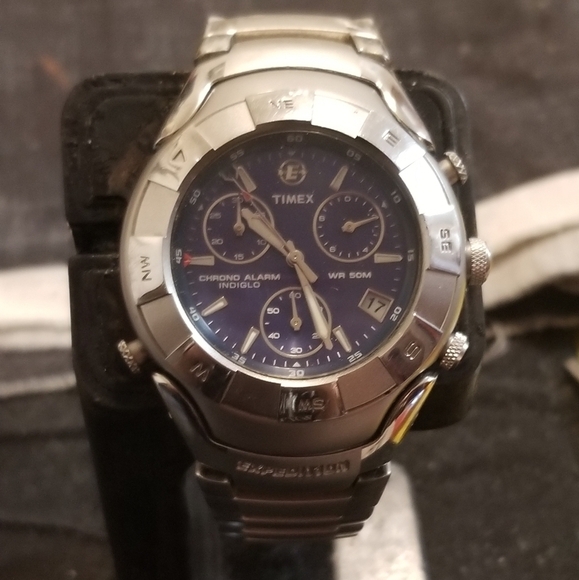 Timex | Accessories | Timex Expedition Chrono Alarm Indigo Mens | Poshmark